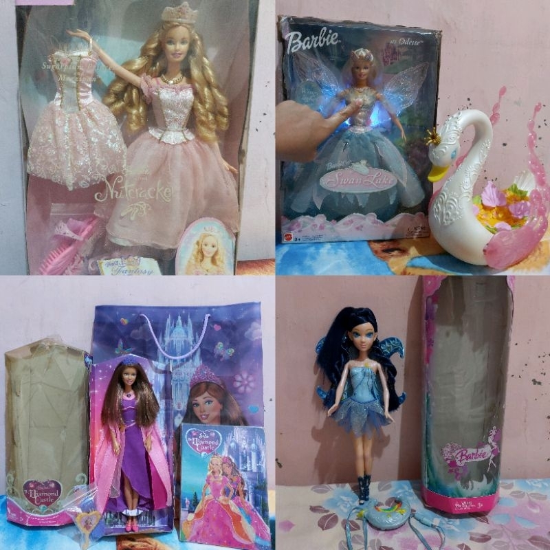 Jual boneka barbie swanlake odette lumina fairytopia nutcracker clara ...