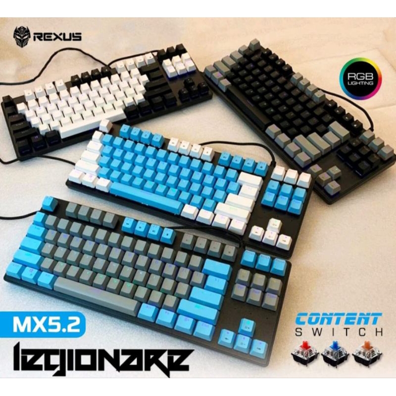Jual Rexus Legionare MX5.2 TKL FINALE Mechanical Gaming Keyboard | Shopee Indonesia