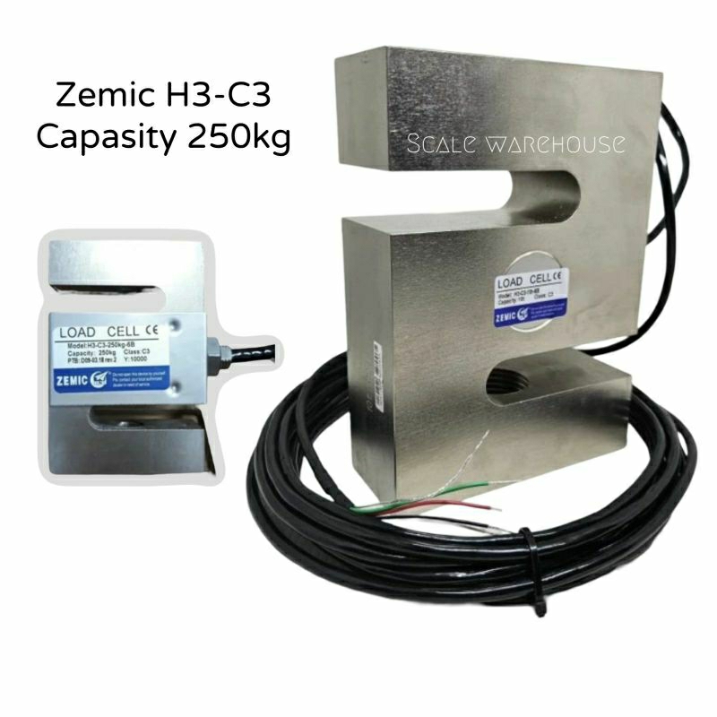 Jual Load cell Zemic H3-C3 250kg / load cell tipe S 250kg | Shopee ...
