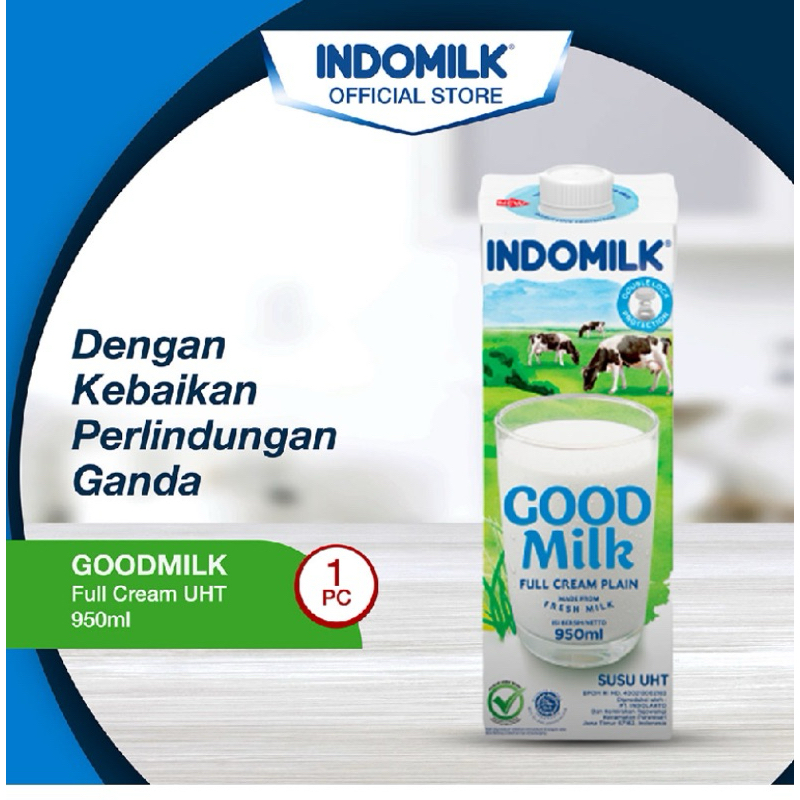 Jual INDOMILK Susu UHT 950 ml | Shopee Indonesia