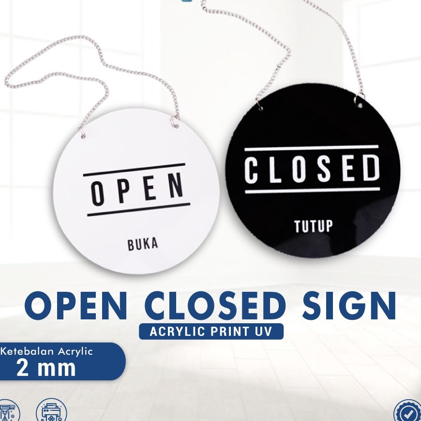 Jual 99 BRANDS FESTIVAL SIGN SIGNAGE PAPAN TANDA BUKA TUTUP OPEN CLOSE ...