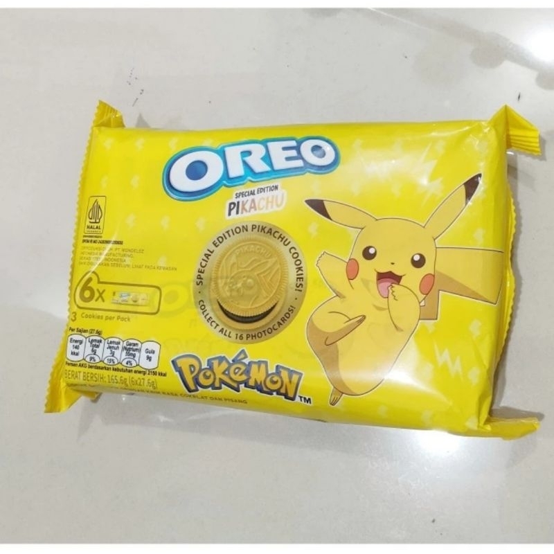 Jual Oreo Pokemon Special Edition Oreo Pikachu Choco Banana 165,6gr ...