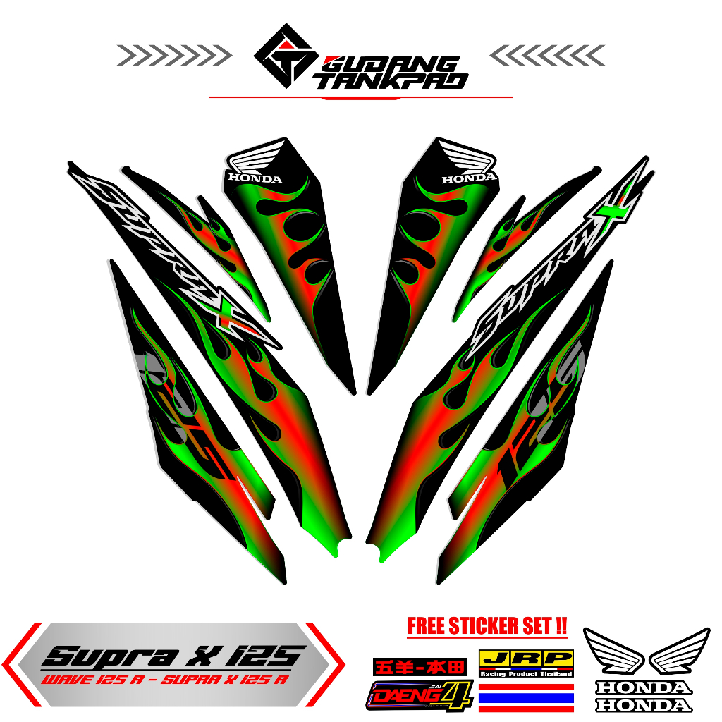Jual STRIPING SUPRA X 125 R MTF 10 / SURA X / BARU / CW / STIKER ...