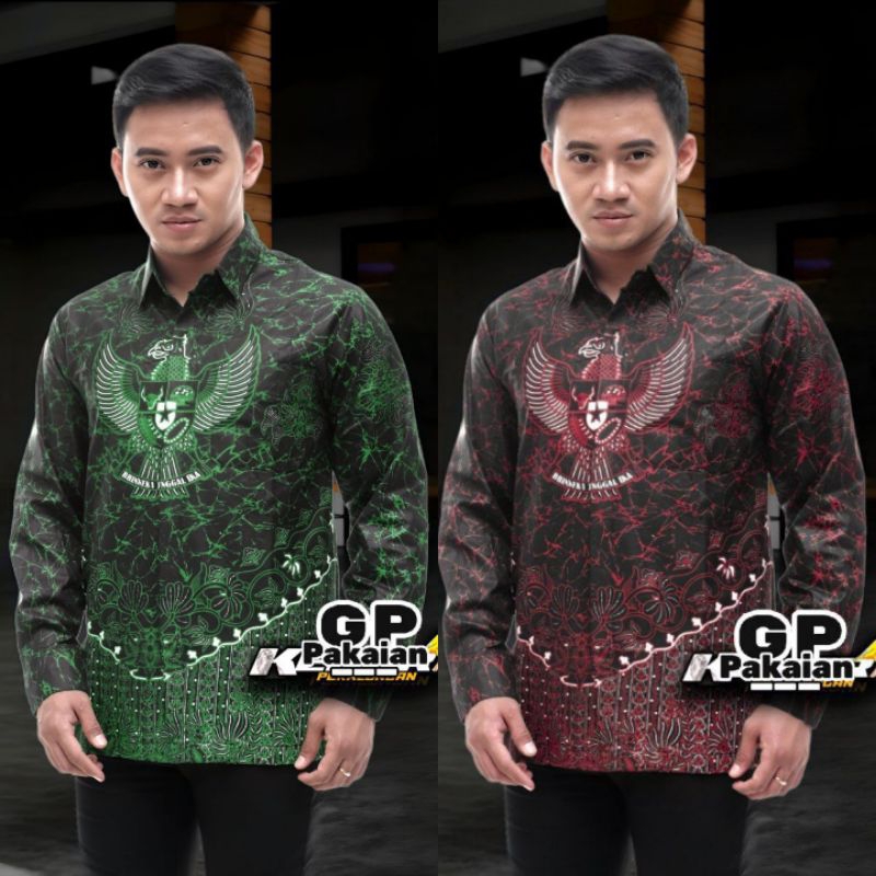 Jual Batik Garuda batik lengan panjang | Shopee Indonesia