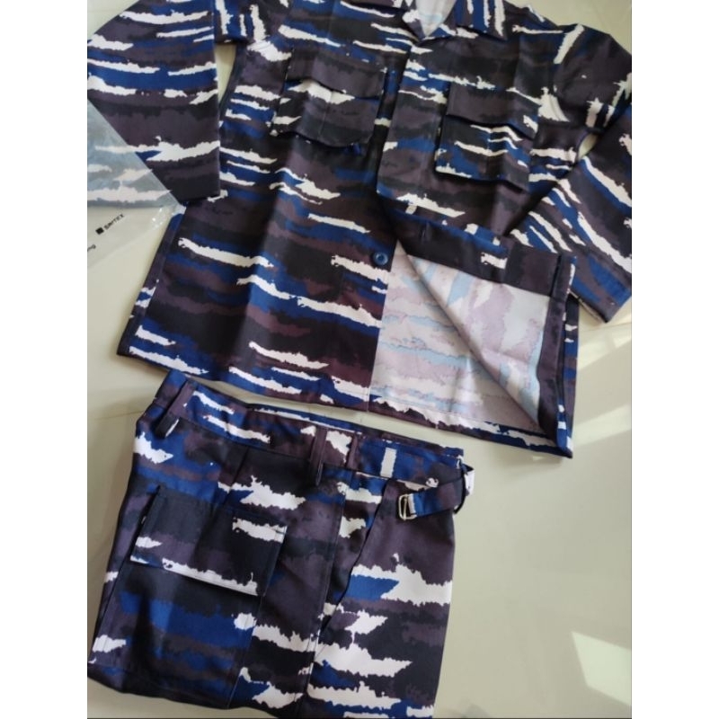 Jual SERAGAM PDL M'BILL/SERAGAM PDL TNI ANGKATAN LAUT/SERAGAM PDL VELBED KRI | Shopee Indonesia