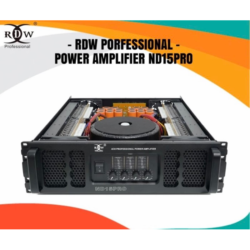 Jual Power Amplifier RDW ND 15pro 4 channel original | Shopee Indonesia