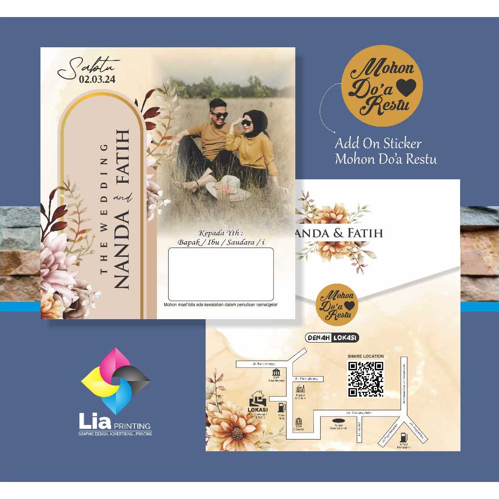 Jual UNDANGAN SEMI AMPLOP PERNIKAHAN MODEL TERBARU | Shopee Indonesia