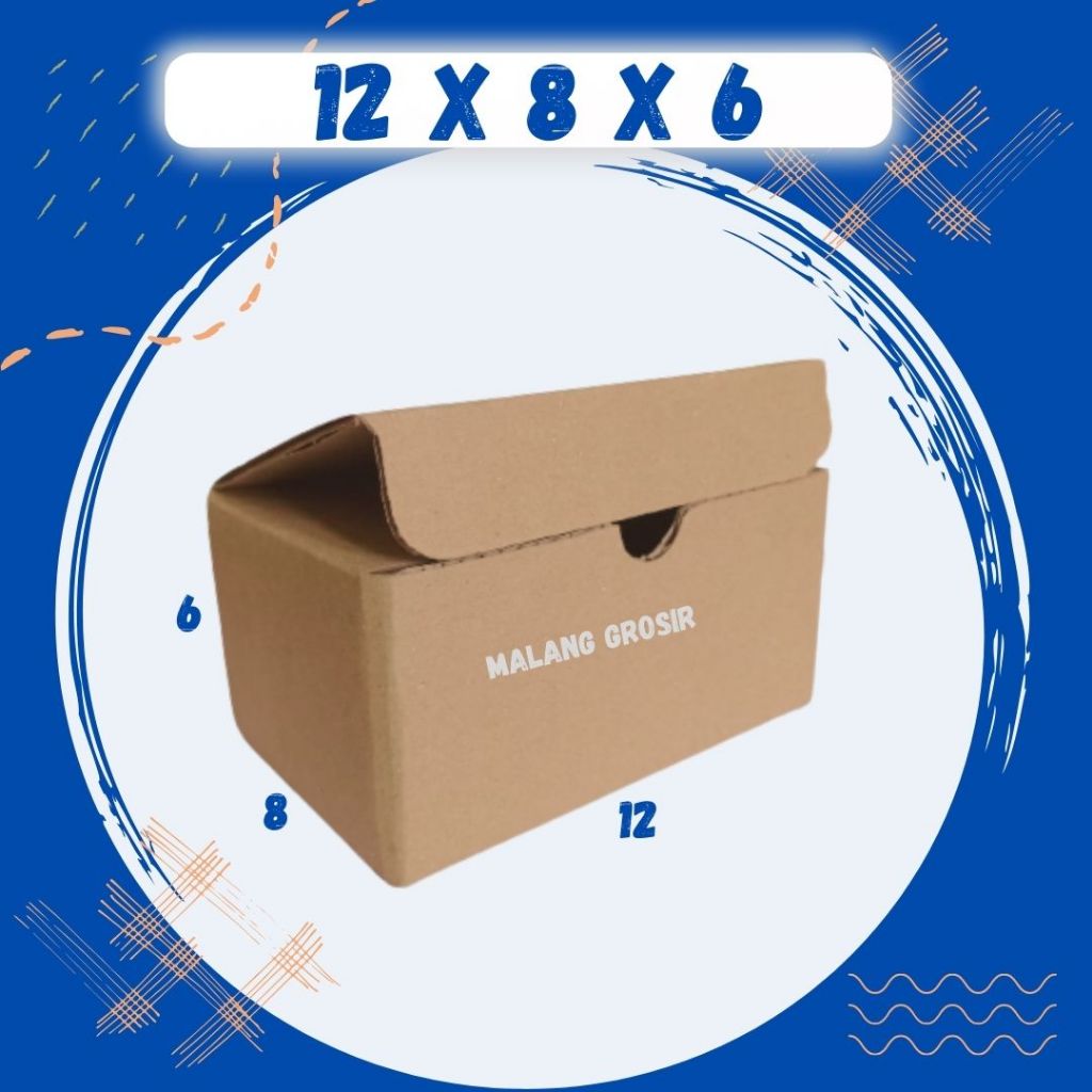 Jual Box Packing 12x8x6 Kardus A0 Dus Paku Baut Kotak Kemasan Sparepart ...