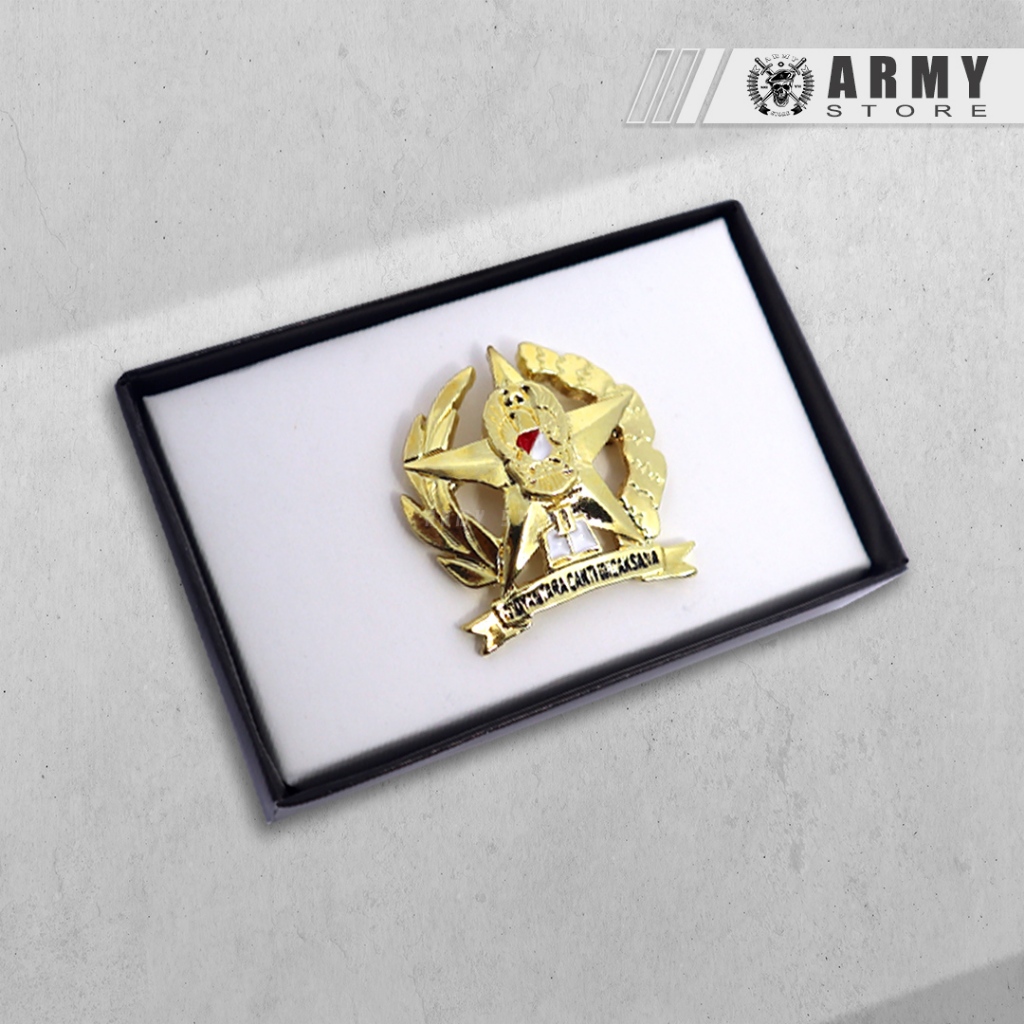 Jual Emblem Pin Diklapa II TNI AD / Brevet Wing Diklapa 2 | Shopee ...