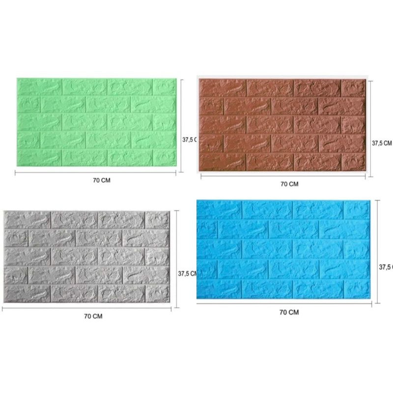 Jual Wallpaper Busa Foam 3D Bata 3Mm | Shopee Indonesia
