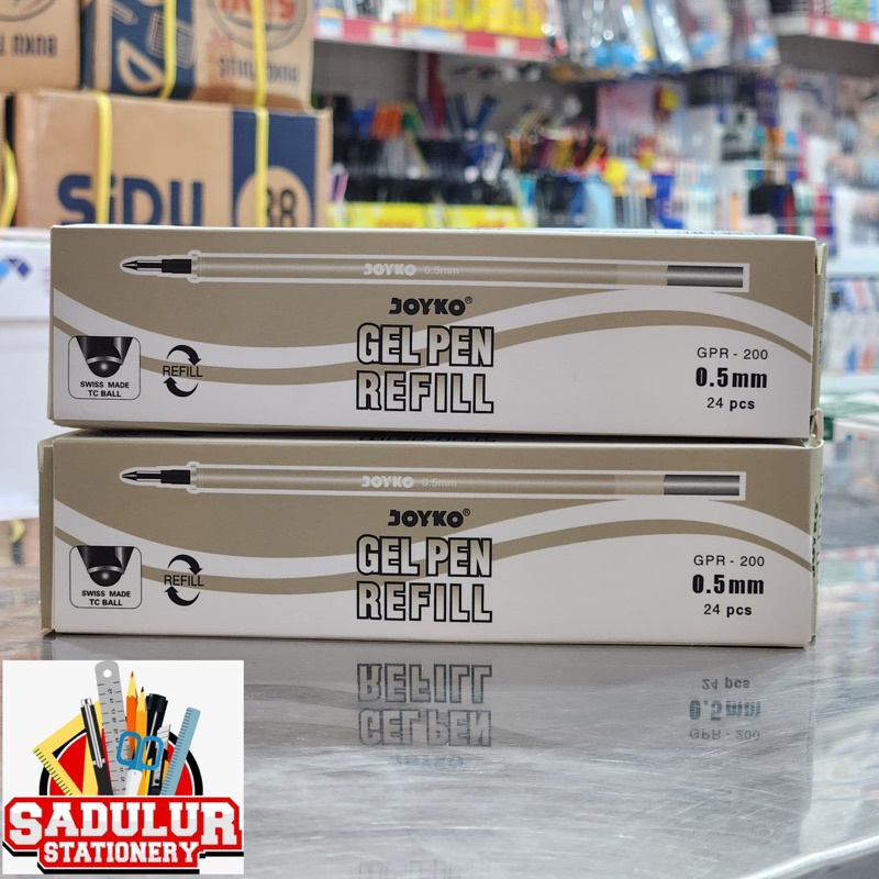 Jual GEL PEN REFFILL / ISI ULANG PEN / ISI PULPEN JOYKO GPR 200 HITAM 0 ...