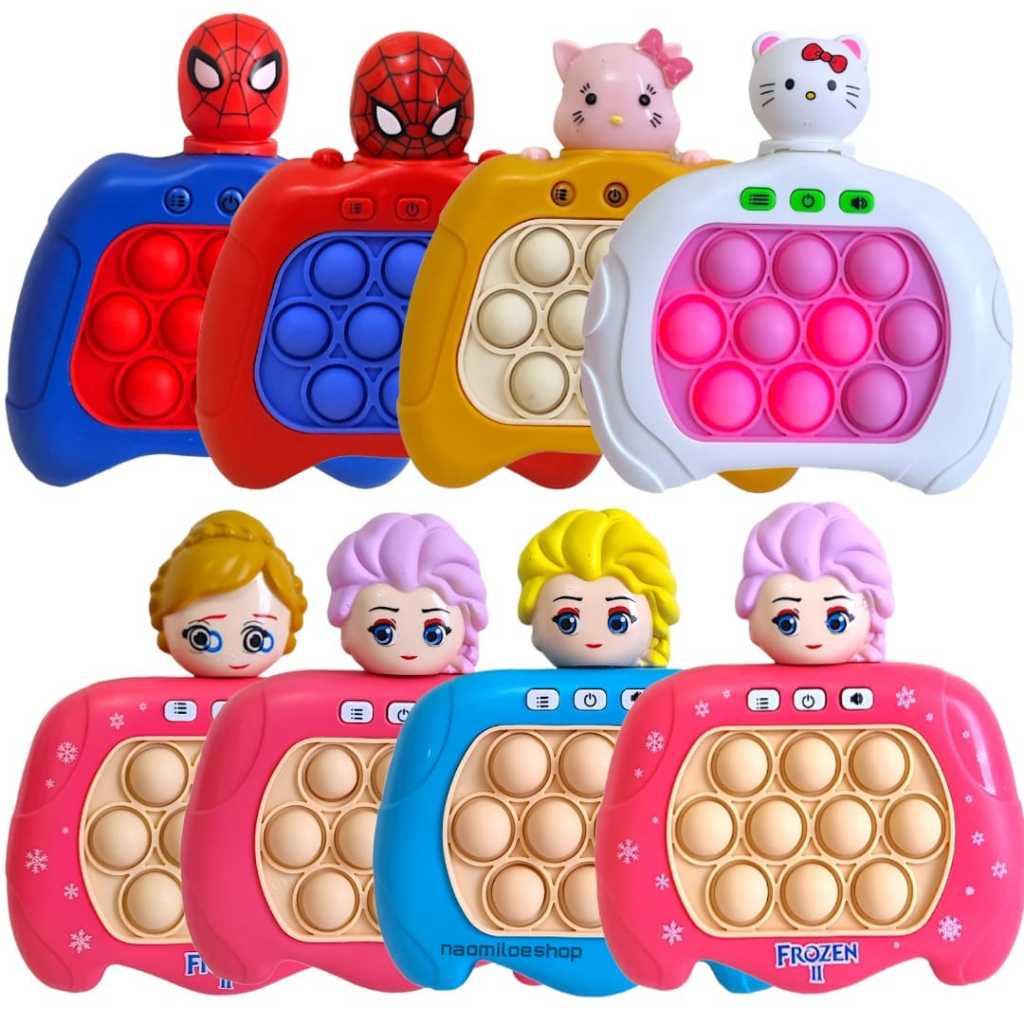 Jual Mainan Pop it elektronik frozen murah mainan quick push murah ...