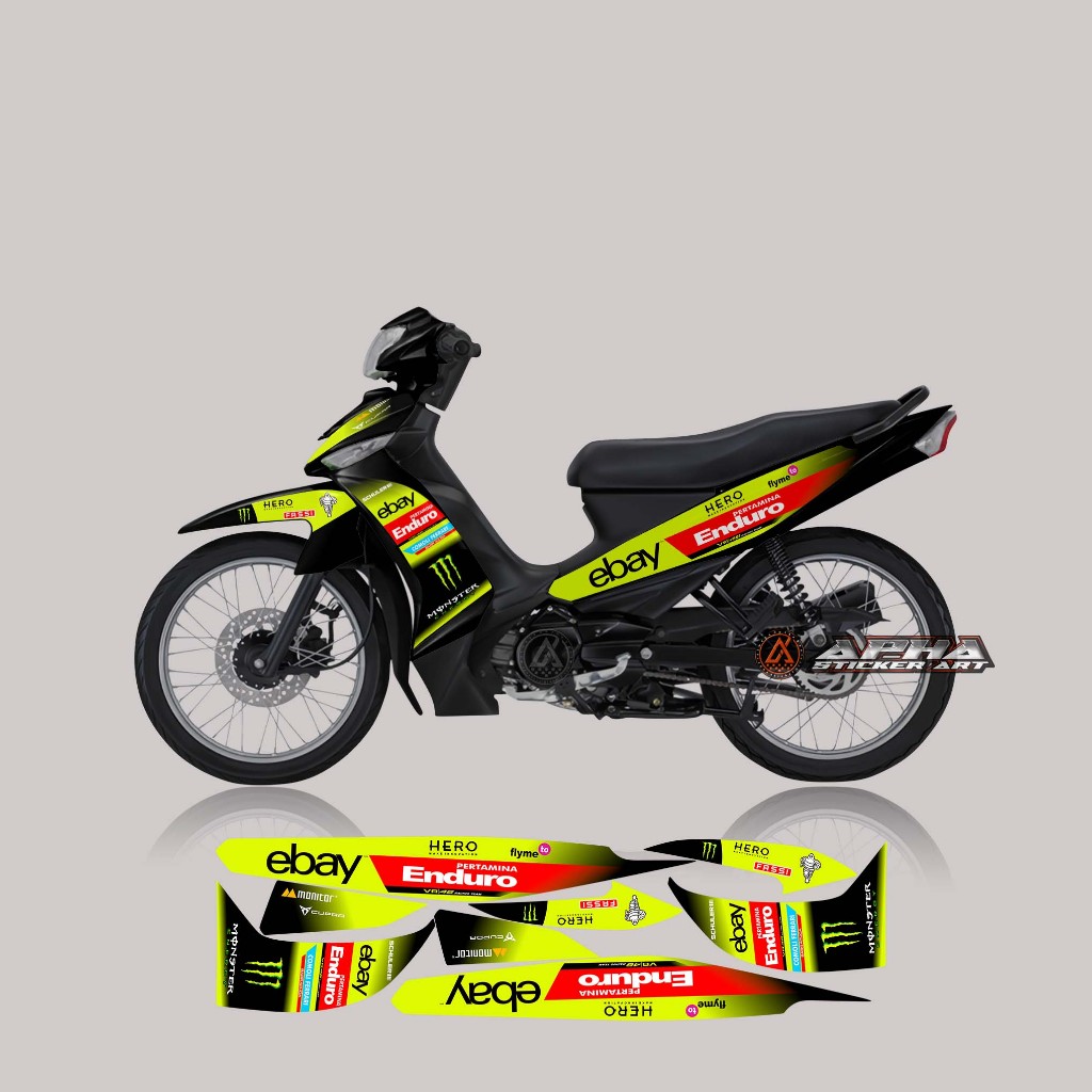 Jual [COD] Stiker VEGA striping VEGA ZR Custom Glossy Sticker Vega ...