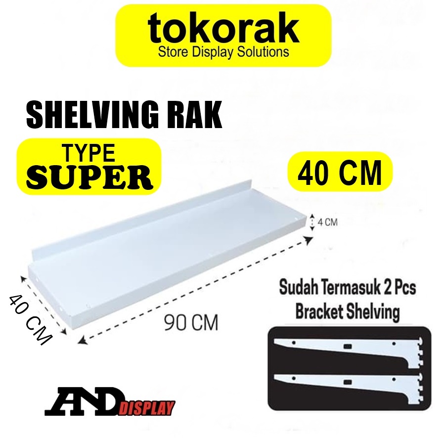 Jual SHELVING AMBALAN RAK MINIMARKET SUPERMARKET 40 CM GONDOLA ...