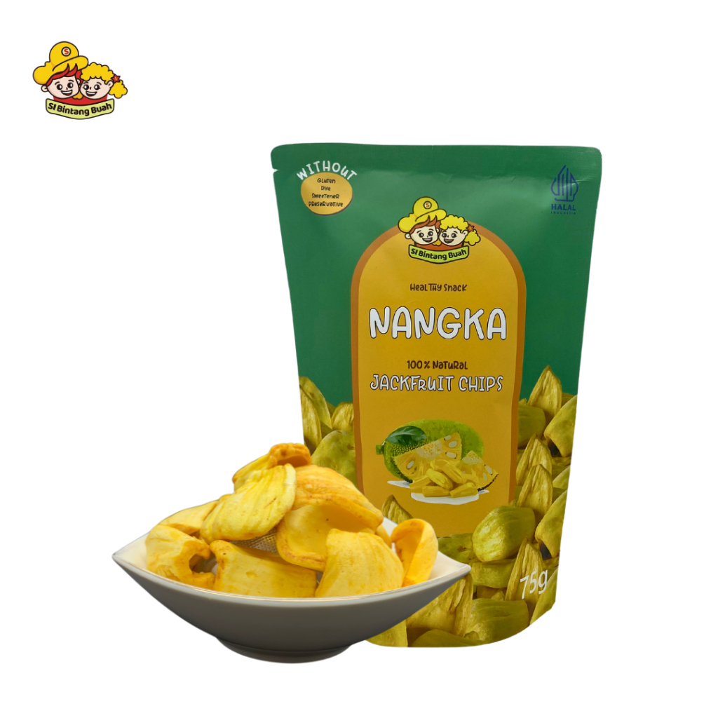 Jual SI Bintang Buah Keripik Nangka Jackfruit Chips Pouch 75 Gram Snack Sehat Oleh-oleh Khas ...