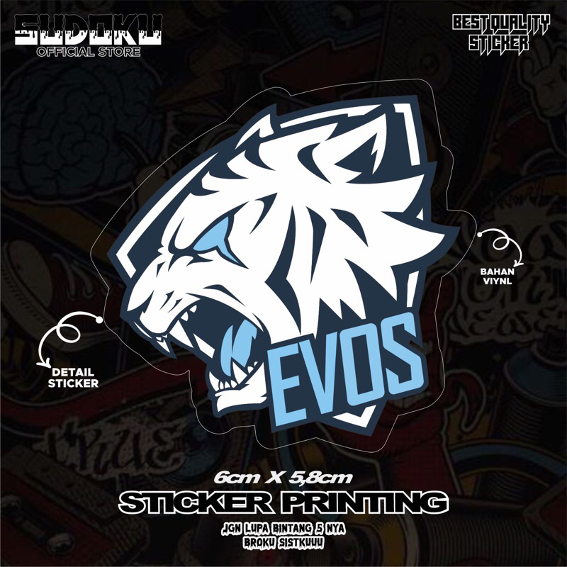 Jual STICKER STIKER PRINTING LOGO EVOS LEGEND GLORY MOBILE LEGENDS ...