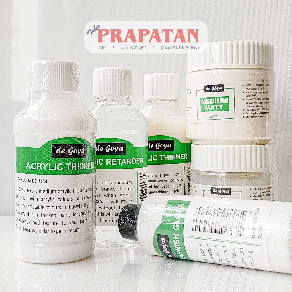 Jual De Goya Acrylic Medium | Varnish | Medium Cat Akrilik | Shopee ...