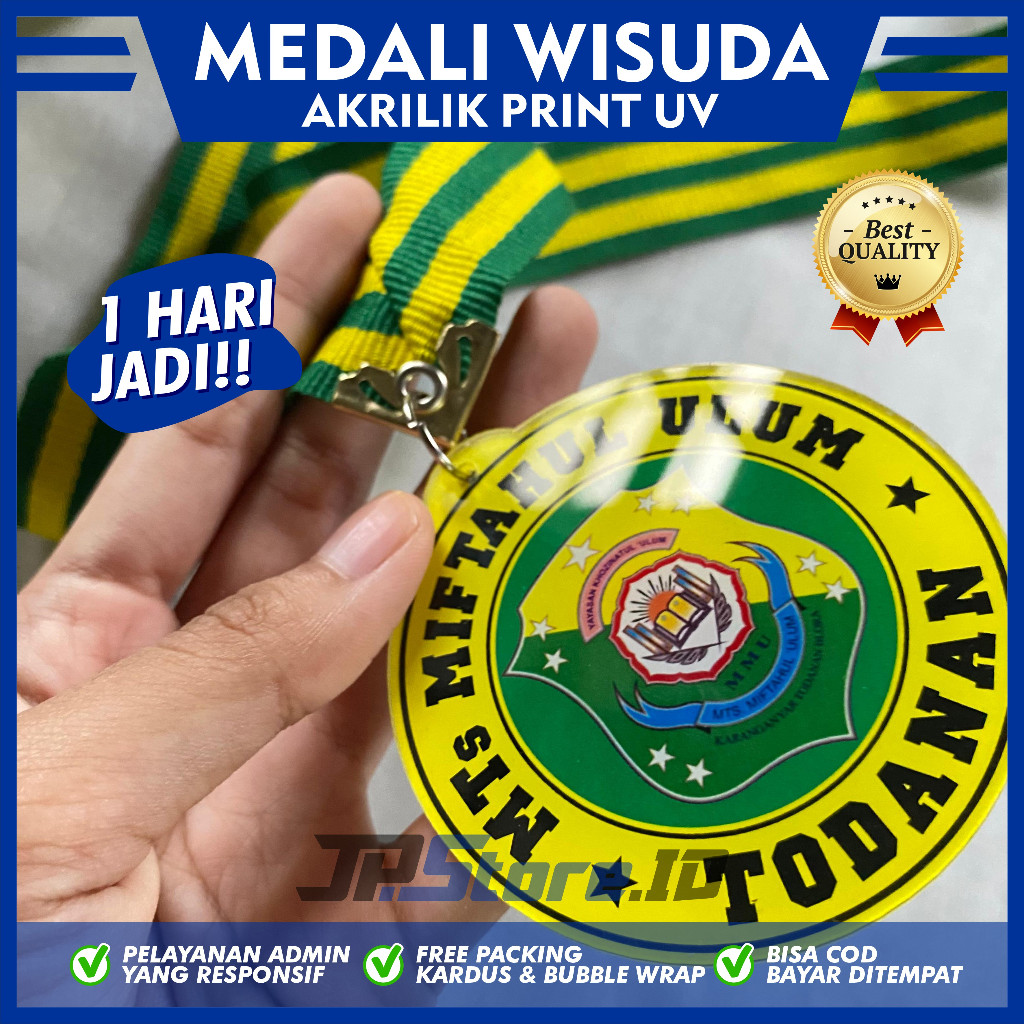 Jual MEDALI CUSTOM - MEDALI WISUDA JUARA SIAP PAKAI - Mendali Akrilik ...