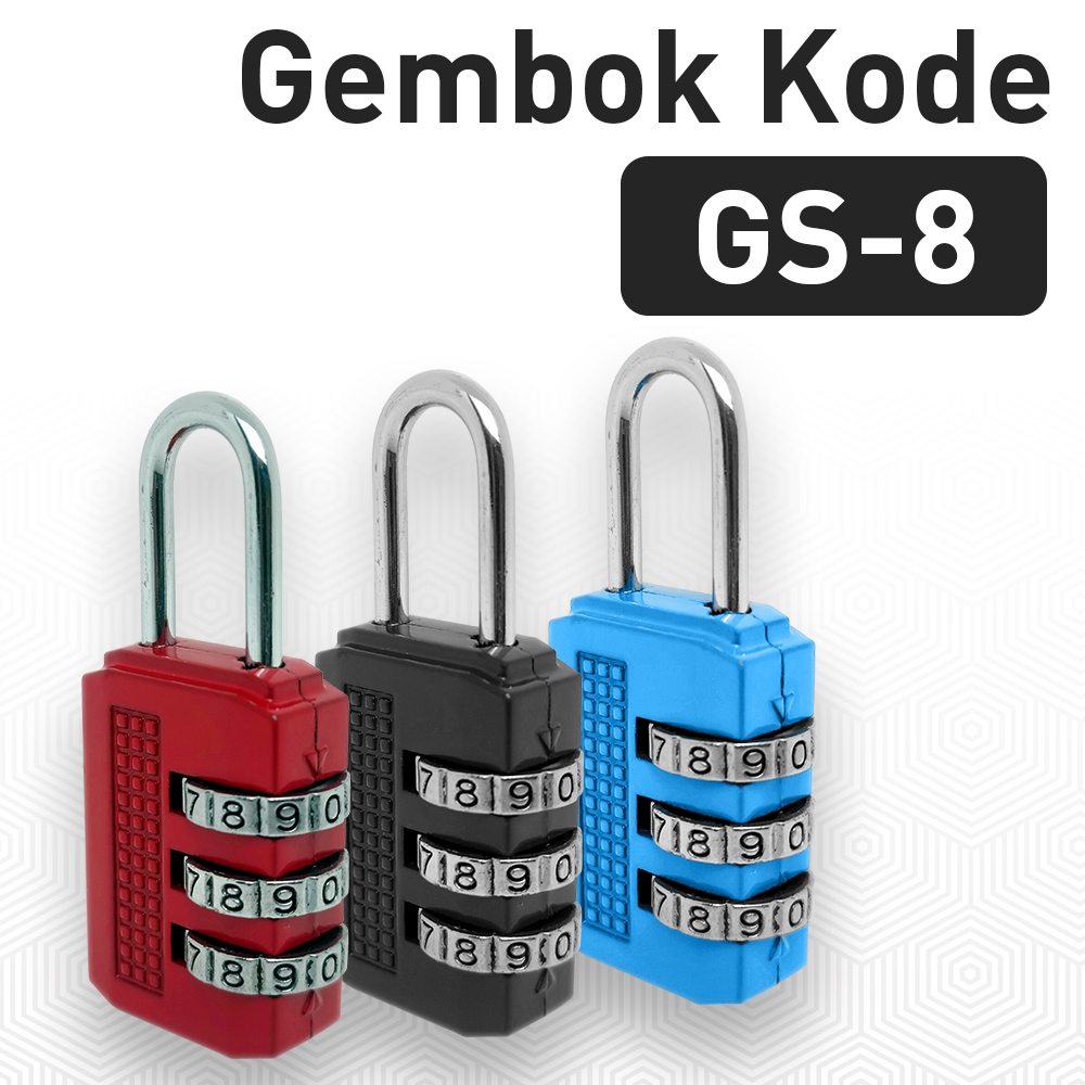 Jual Homedekor Gembok Angka 3 Digit Gembok Multifungsi / Gembok Pin ...