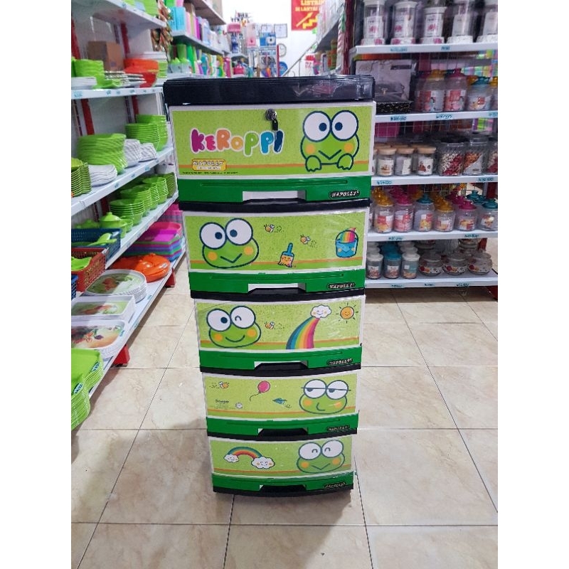 Jual Lemari Container Napolly susun 5/Lemari plastik laci karakter ...