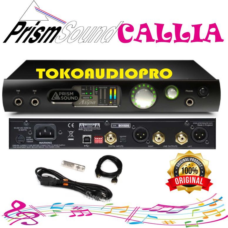 Jual Prism Sound CALLIA Audiophile USB DAC Preamp/Headphone Amplifier ...