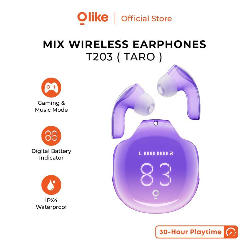 Jual Olike T203 Crystal Mix TWS True Wireless Earbuds Headset Bluetooth ...