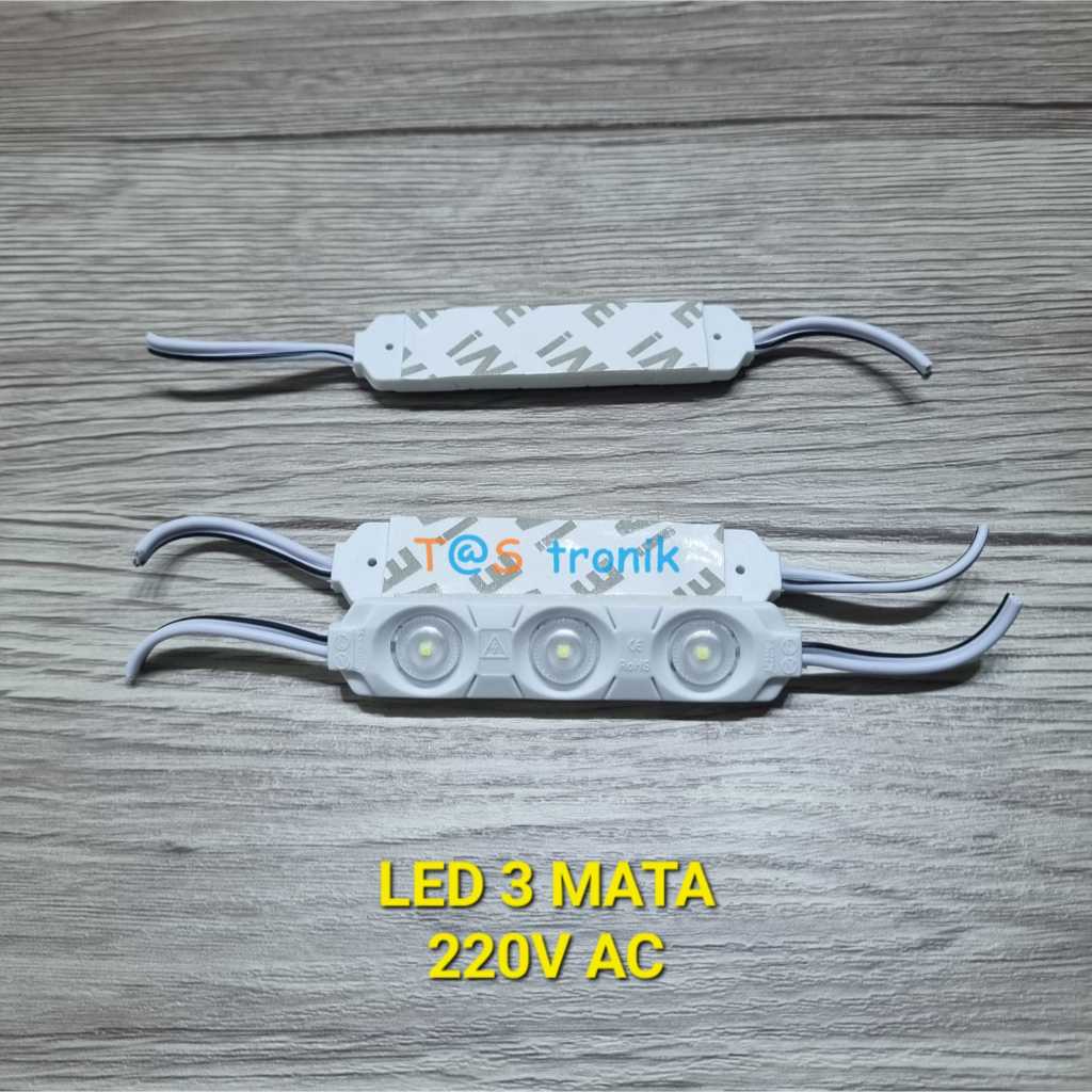 Jual LED strip 3 mata 220V AC Led strip 3mata 220VAC Led Putih | Shopee ...