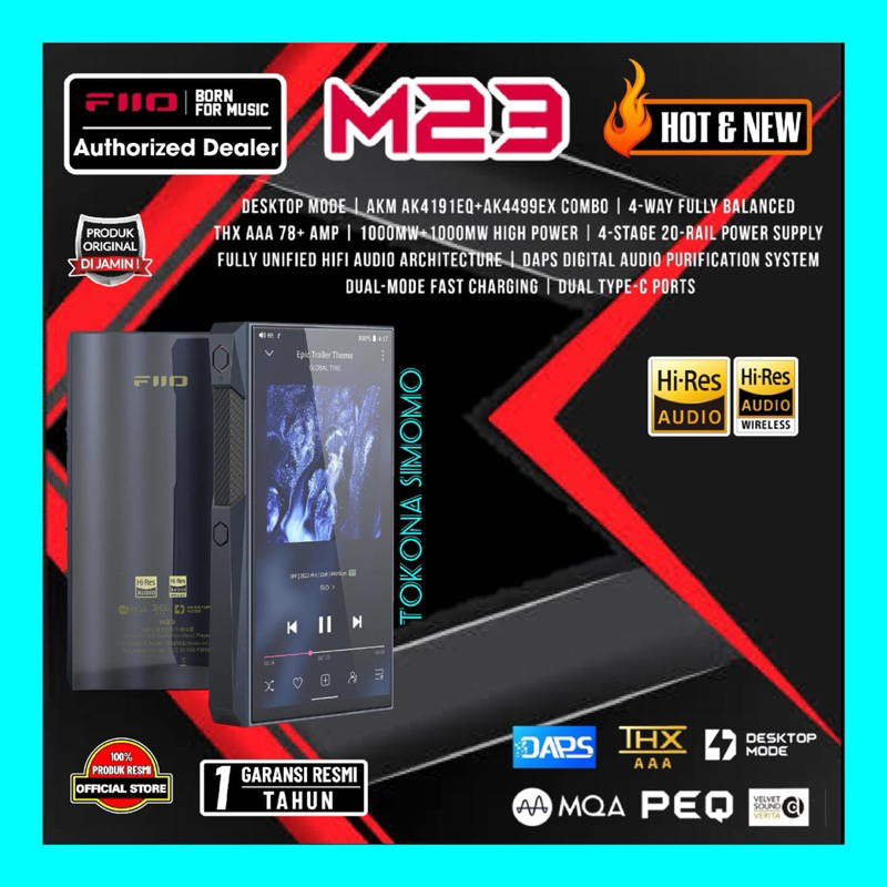Jual Fiio M23 High-Resolution Portable Music Player with Hi-End DAC Chipset | Shopee Indonesia