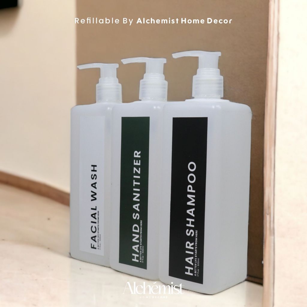 Jual BOTOL PLASTIK REFIL 500ML PUMP ISI ULANG / BOTOL PUMP ISI ULANG ...