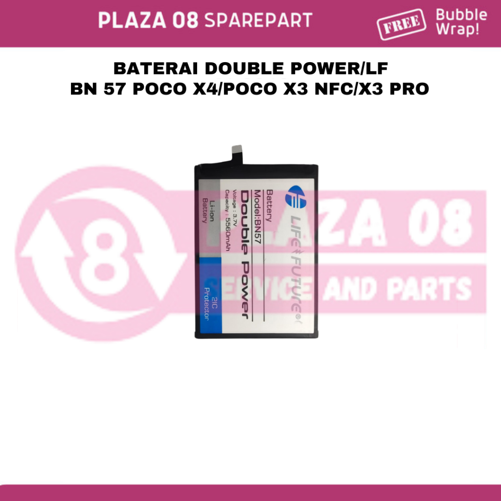 Jual BATERAI DOUBLE POWER/LF BN 57 POCO X3/POCO X3 NFC/X3 PRO | Shopee ...