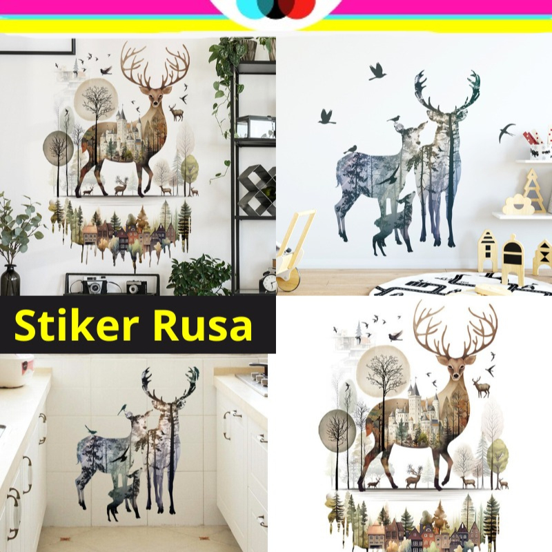 Jual WALLSTICKER WALL STICKER STIKER DINDING MOTIF GAMBAR BINATANG ...