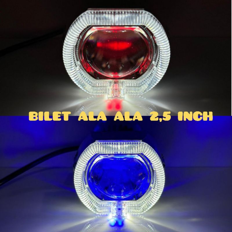 Jual LAMPU PROJI BILET MINI BILED ALA ALA 2,5 INCH UNIVERSAL LAMPU ...