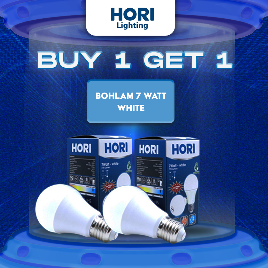 Jual BUY 1 GET 1 Hori Lampu LED Bulb Bohlam 7 Watt - Putih | Shopee ...