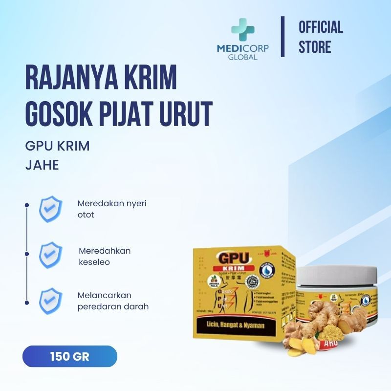 Jual [MEDICORP] GPU krim jahe cap lang obat gosok / nyeri otot / pegal ...