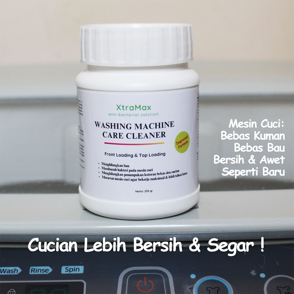 Jual Pembersih Mesin Cuci Bukaan Atas Front Loading Washing Machine Cleaner Premium XTRAMAX ...