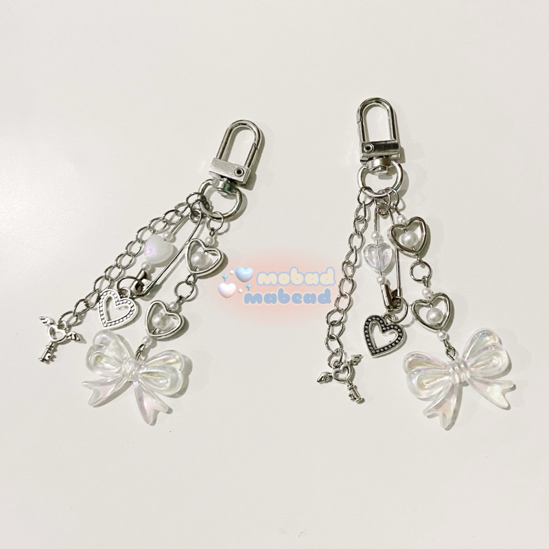 Jual MABEAD | Gantungan Kunci Tas - Y2K Ribbon - ganci charm manik mote ...