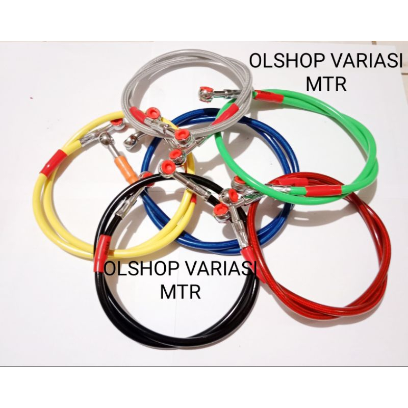 Jual selang rem depan motor 90-95cm selang rem cakram universal semua ...