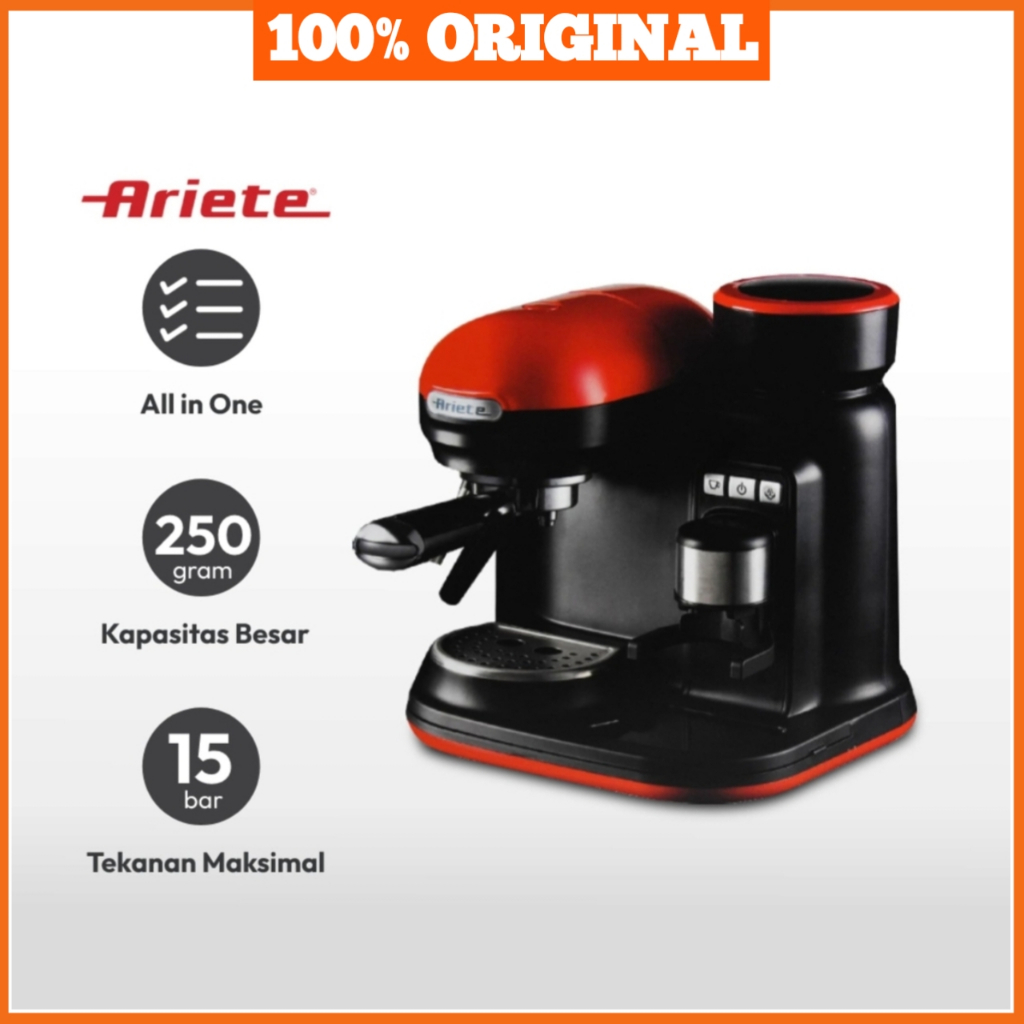 Jual Ariete Moderna Coffee Maker Espresso Dengan Grinder | Shopee Indonesia