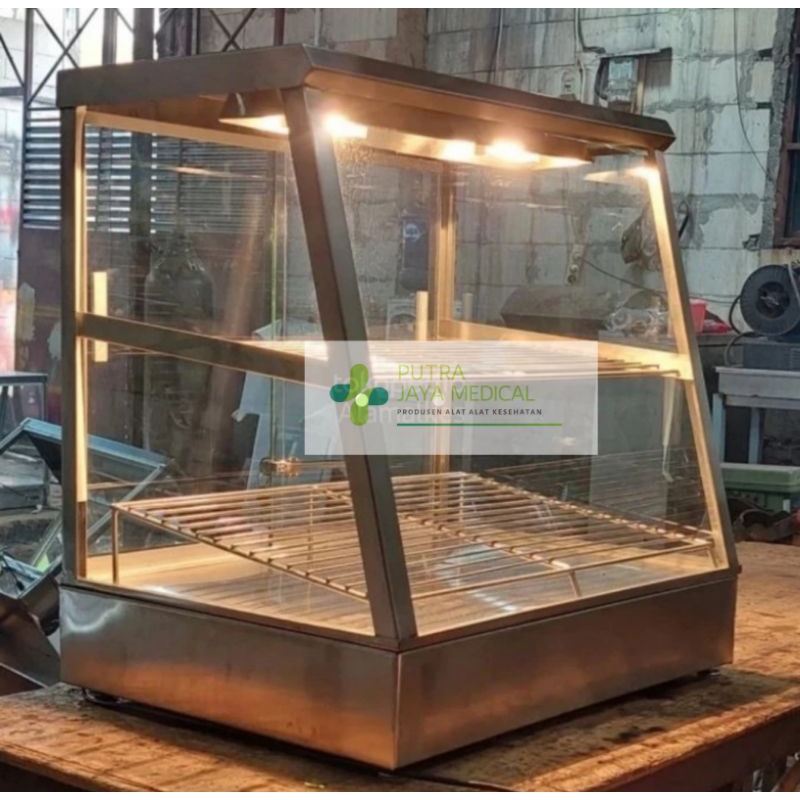 Jual food display etalase warmer stainless / etalase chicken display ...