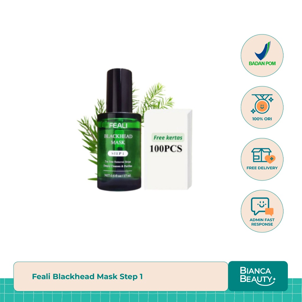 Jual FEALI BlackHead Mask Tea Tree Step 1 17ml | Shopee Indonesia