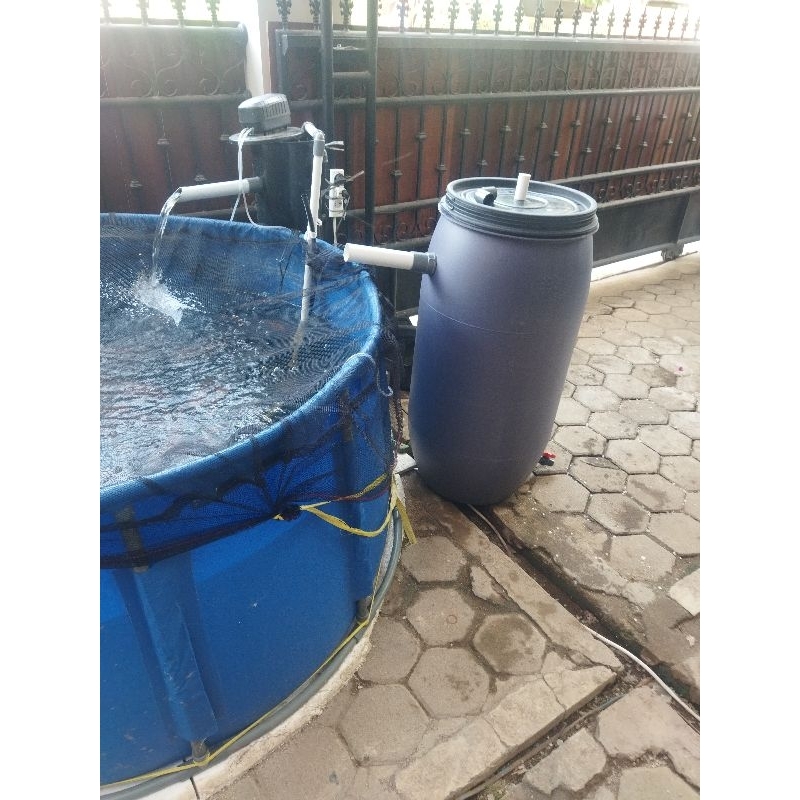 Jual tong filter kolam ikan koi, nila, lele, lobster uk150L | Shopee ...