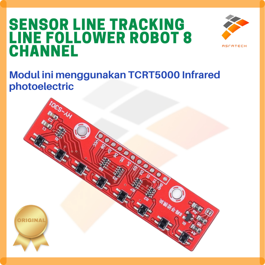 Jual SENSOR LINE TRACKING LINE FOLLOWER ROBOT 8 CHANNEL | Shopee Indonesia