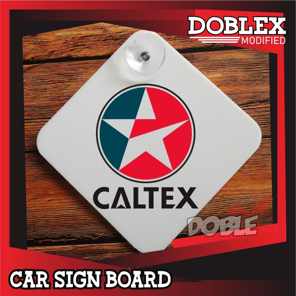 Jual CAR SIGN BOARD CUSTOM CALTEX | Shopee Indonesia