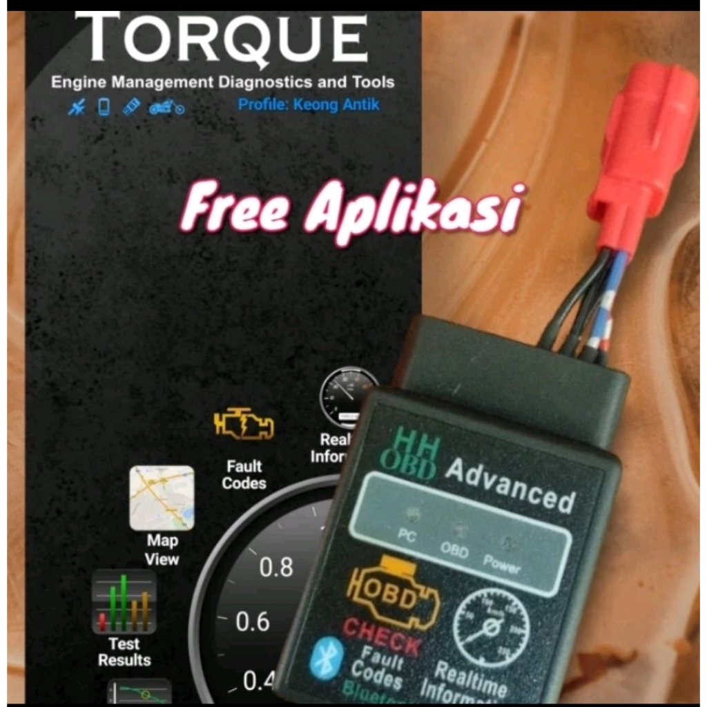 Jual Advance Scanner Motor Injeksi OBD2 dengan konektor Euro5 | Shopee ...