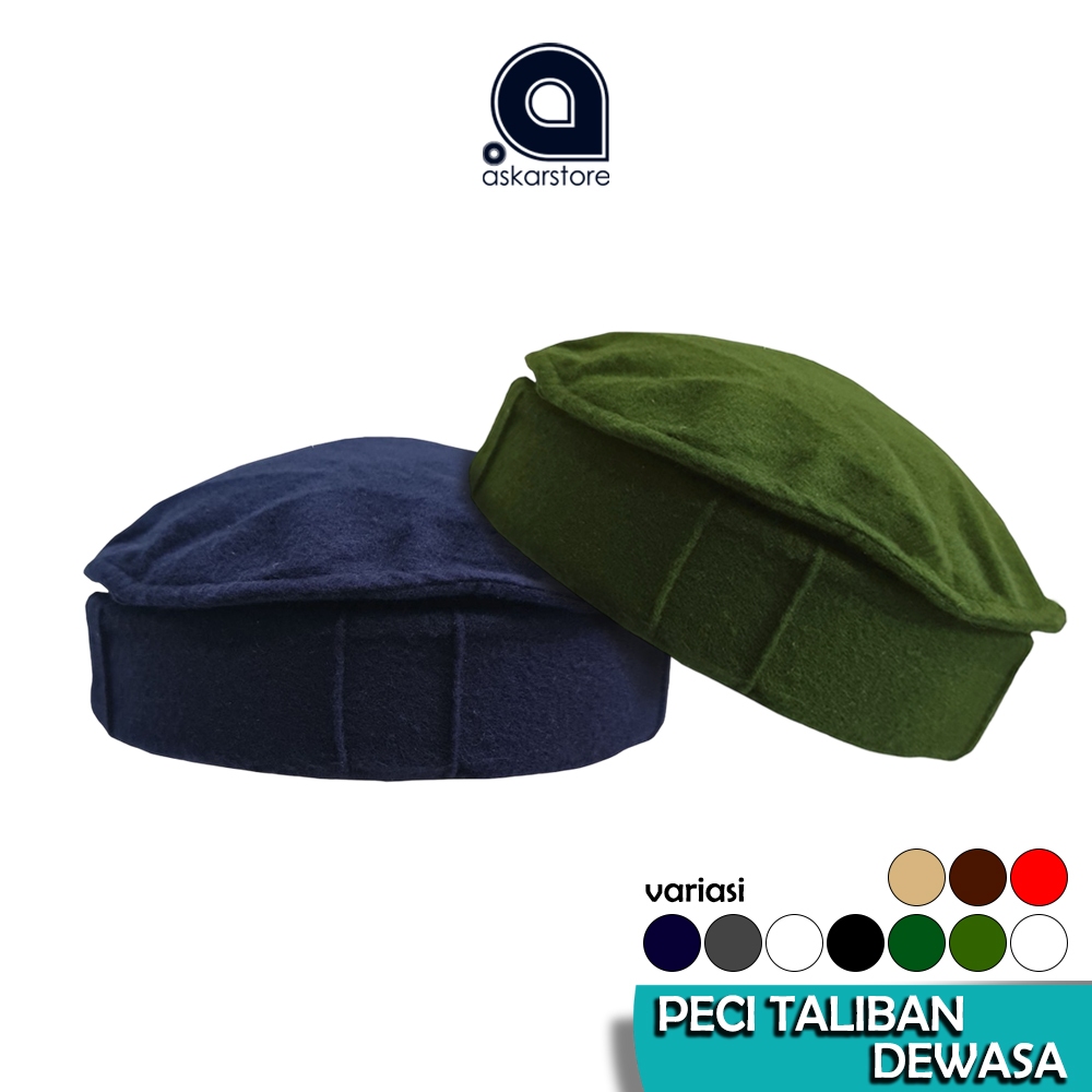 Jual Peci Dewasa Polos Model Taliban Murah Berkualitas / Peci kopiah ...
