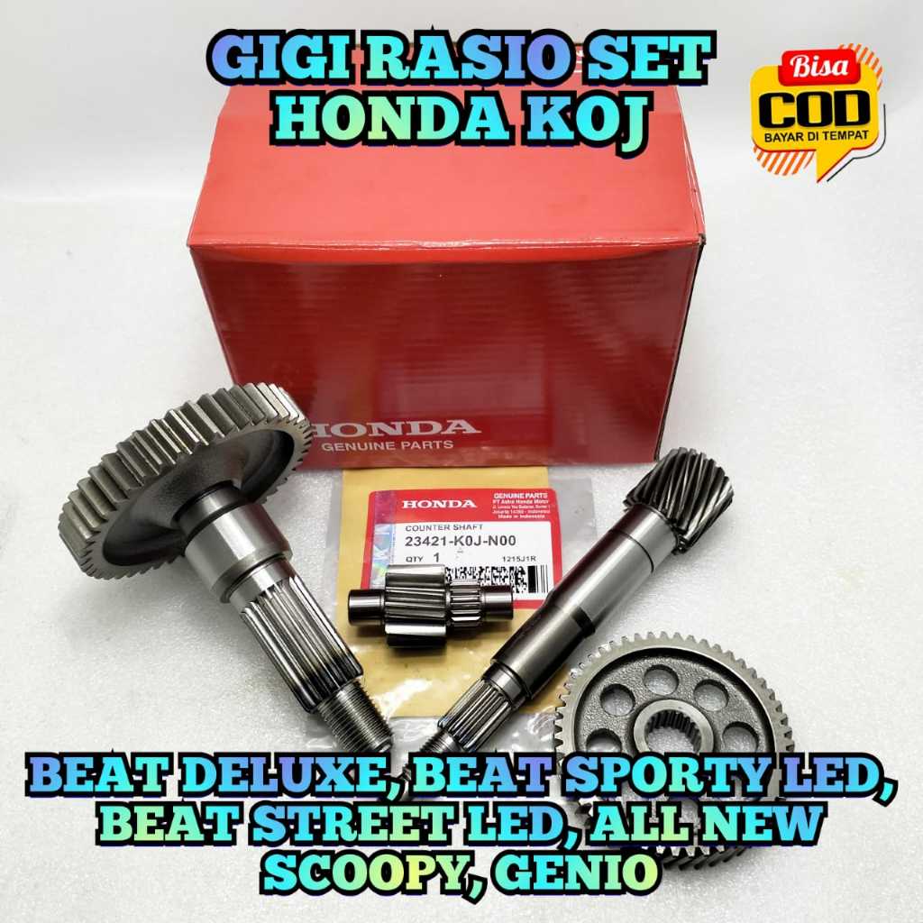 Jual GIGI RASIO SET KOJ ASLI ORIGINAL HONDA UNTUK MOTOR BEAT DELUXE ...