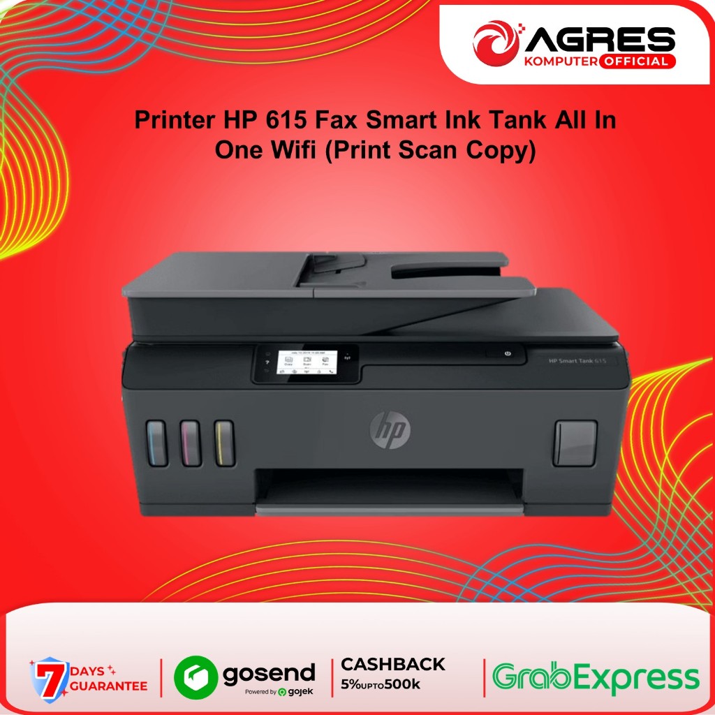 Jual Printer HP 615 Fax Smart Ink Tank All In One Wifi (Print Scan Copy ...