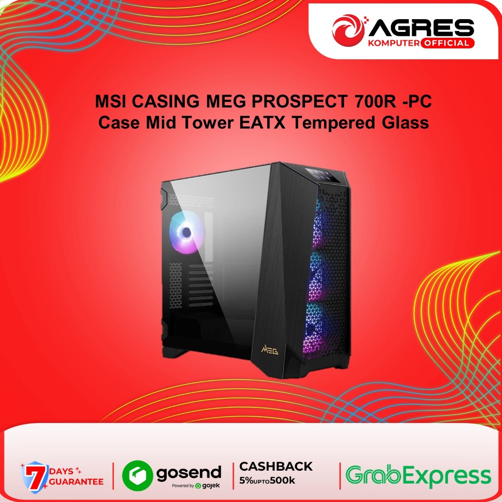 Jual MSI CASING MEG PROSPECT 700R -PC Case Mid Tower EATX Tempered ...