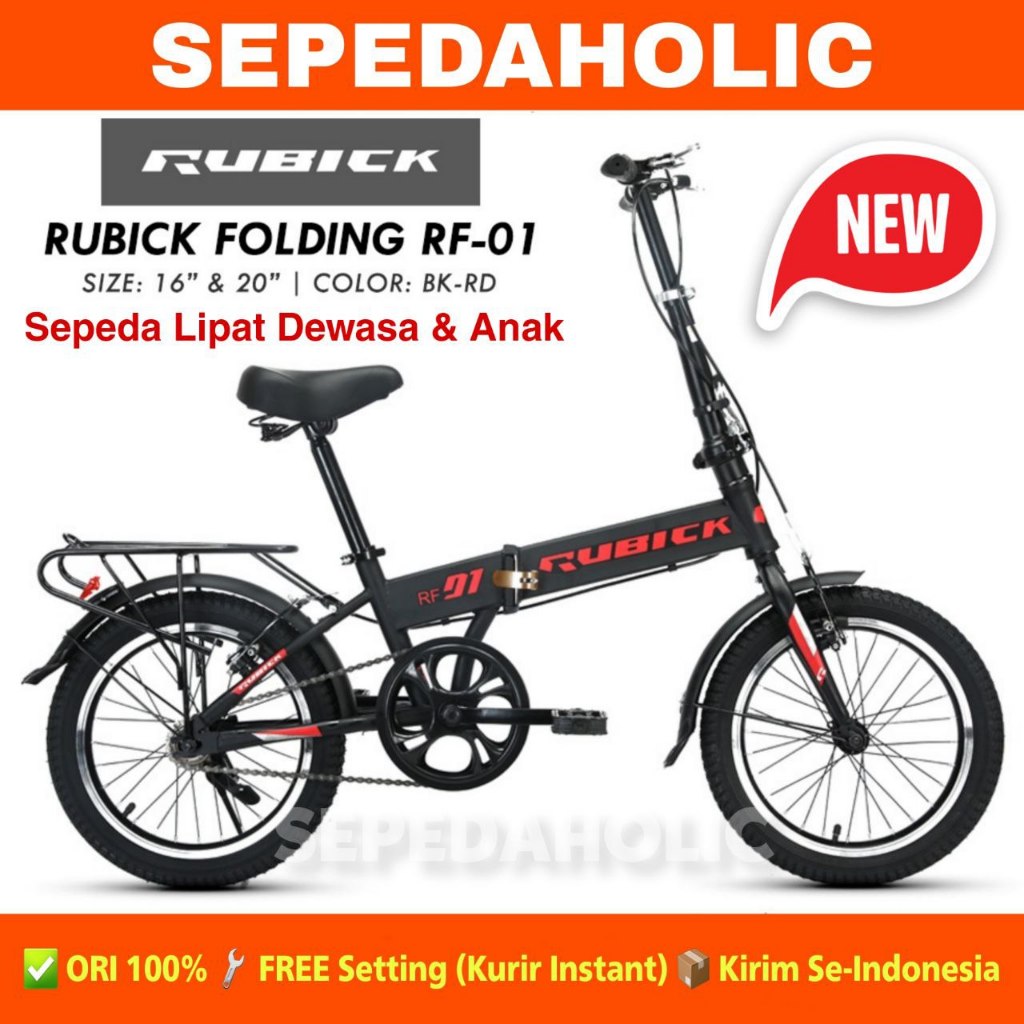Jual Sepeda Lipat RUBICK RF 01 Ukuran 16 & 20 Inch Dewasa Anak ...