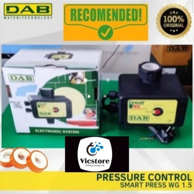 Jual Otomatis Dab pompa air smart press wg italy 1.5hp with cable ...